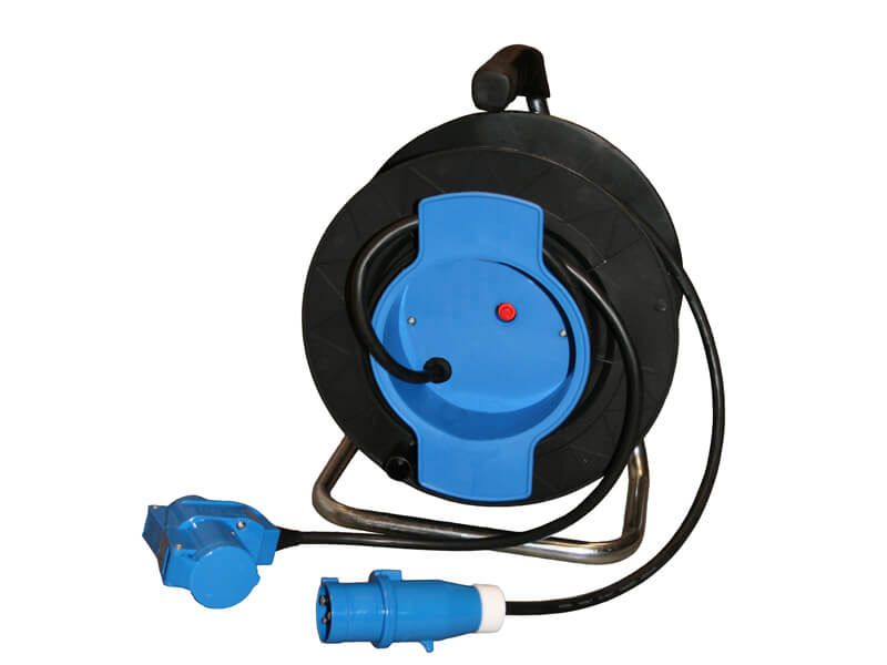 CABLE REEL WITH H07-RNF 3x1.5mm², CEE/HOOKED COUPLER 50MTR