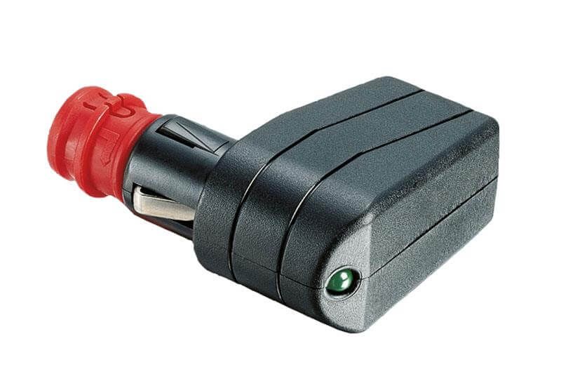 12 Volt corner plug UNI - Combination Bosch and cigarette lighter plug