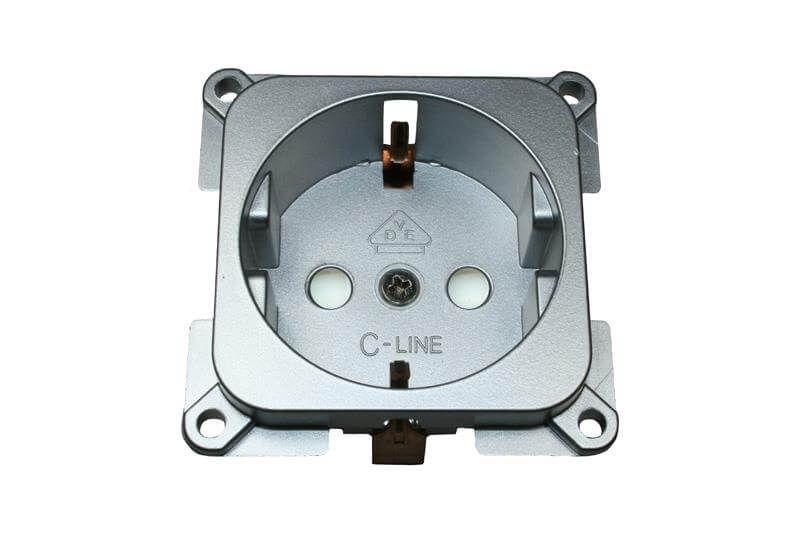 C-LINE SOCKET SILVER, colour packaging
