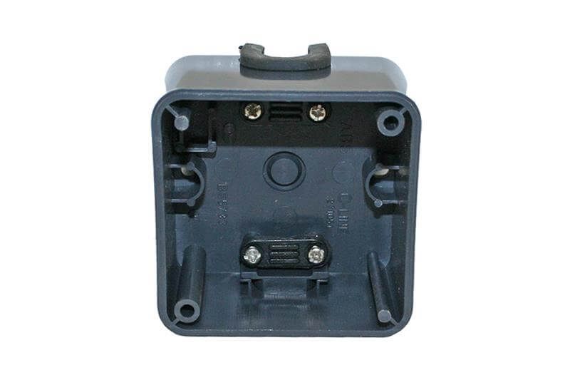C-Line surface mounted back box single black