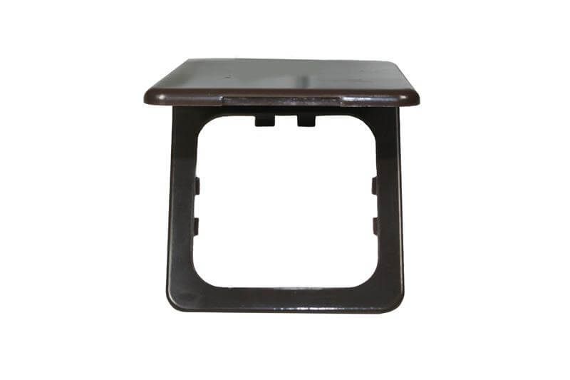 Opal frame with hinged lid brown - packed