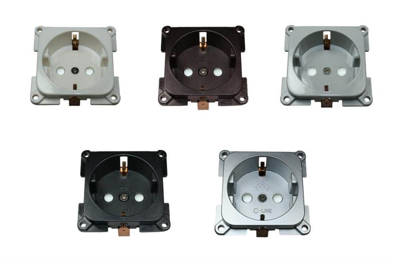 C-Line socket 230V white - without sales packaging