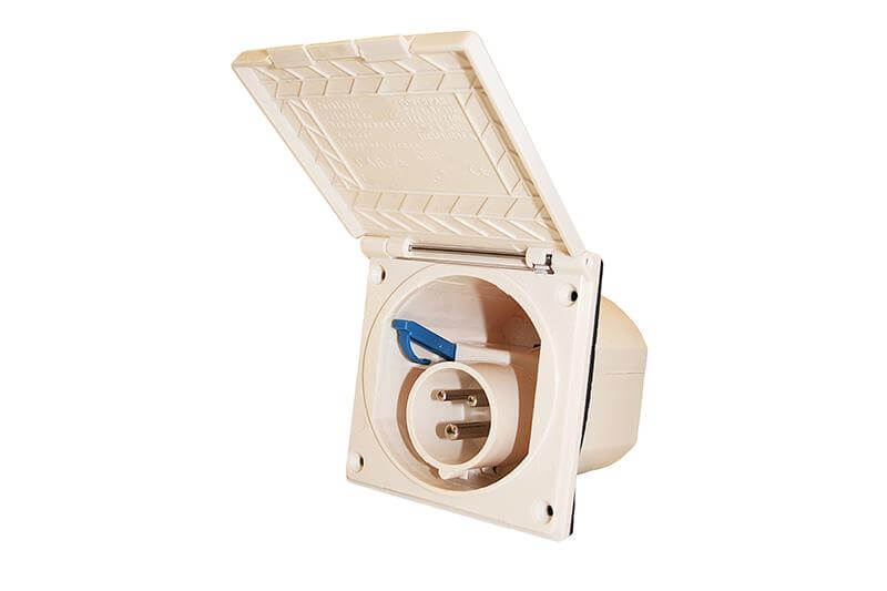Standard Line caravan and campervan mains CEE inlet socket beige ...