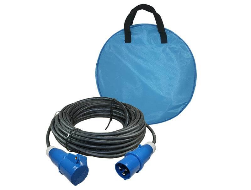 Extension lead 40 metres neoprene 3x 1.5mm² - CEE plug and CEE socket ...